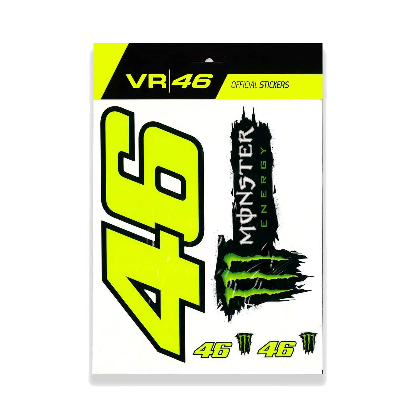 Valentino Rossi Monster Energy Sticker Set – 20x24 cm