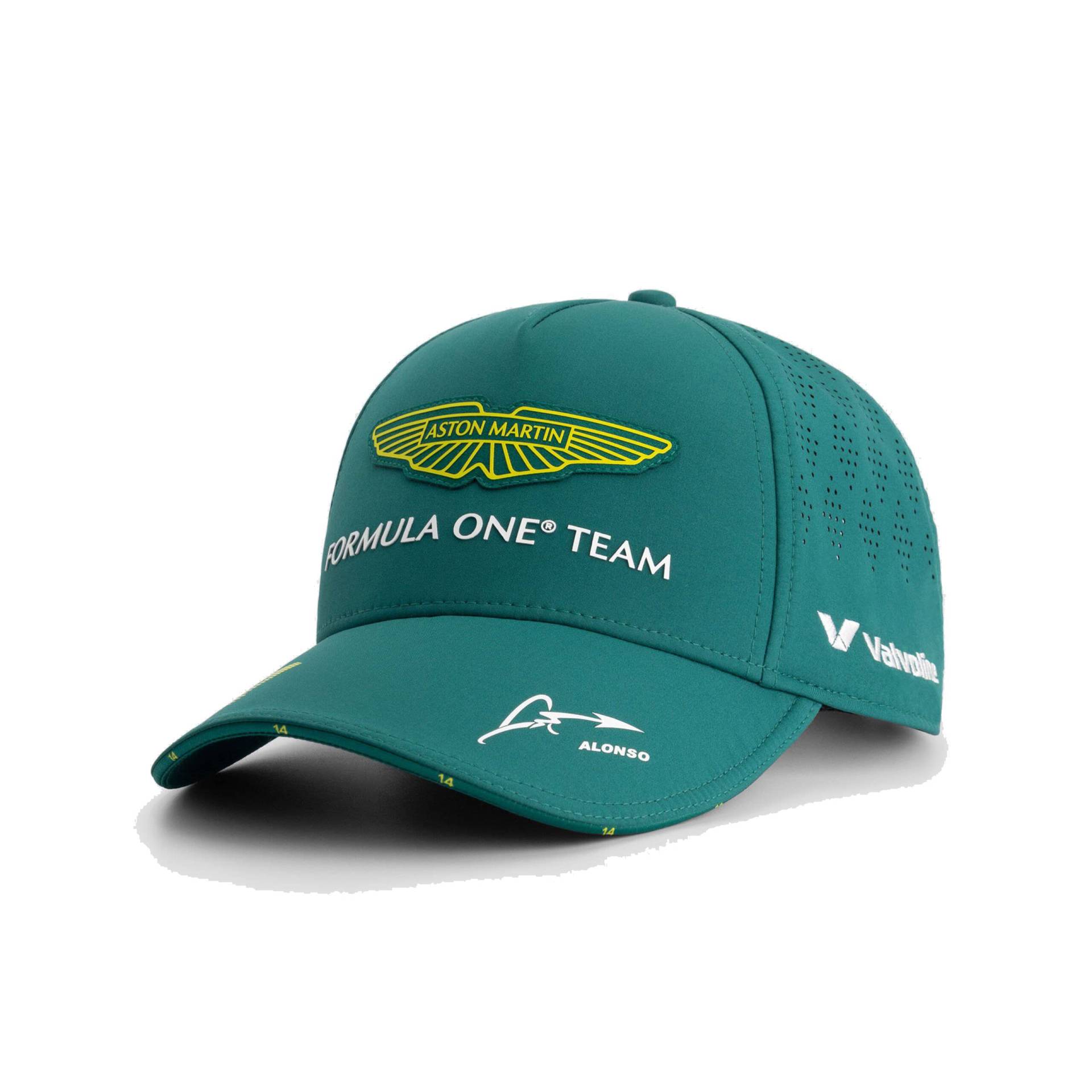 Aston Martin F1 Fernando Alonso Cap 2025 mit Nr. 14 in grün